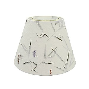 Aspen Creative 32688 Transitional Empire Shape Spider Construction Lamp Shade, Off White, 7" Top x 13" Bottom x 9-1/2" Slant Height