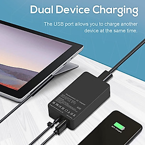 TREE.NB Laptop Surface Pro Charger 15V 2.58A 44W Power Supply for Microsoft Surface Book Surface Pro 8/7/6/5/4/3 Laptop 1/2/3 Surface Go 1/2 & Surface Book (Not Compatible Surface 3)