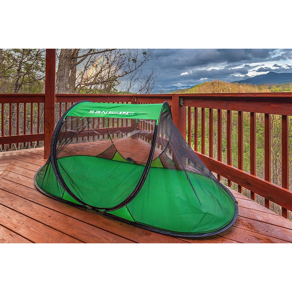 SANSBUG 1-Person Mosquito Net Tent (Poly Floor)