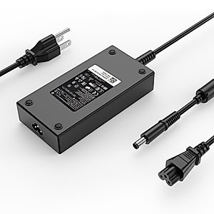 Adapter for Dell 15 17 G5 (5587/5590) G3 (3579/3379/3590) G7 (7588/7590/7790) for Alienware M13 M15 M17 M14x M15x M17x Area-51m DA180PM111 Laptop Power Supply Charger Cord