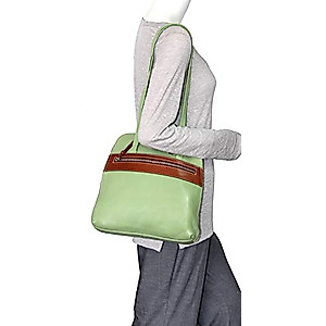 Carina Convertible Leather Tote/Backpack (Stone)