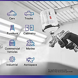 3M 26003 PPS 2.0 Spray Gun Adapter 16 mm Female, 1.5 mm Thread, 1 Pack