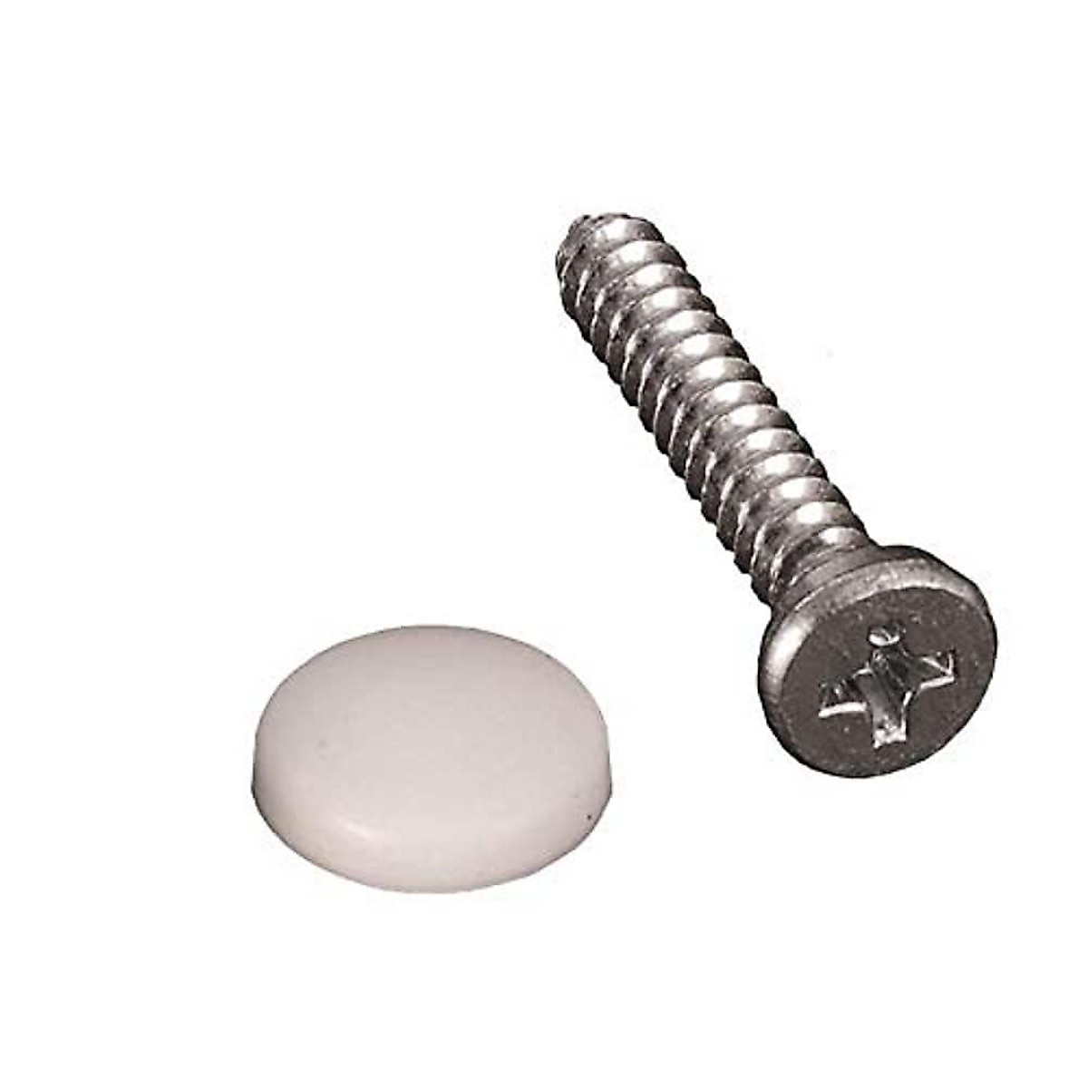 RV Designer H618, Dashboard Screws with Caps, White, 14 Per Pack, Interior Hardware