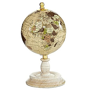 Deco 79 Metal Small Globe, Set of 4 4"W, 7"H, Multi Colored