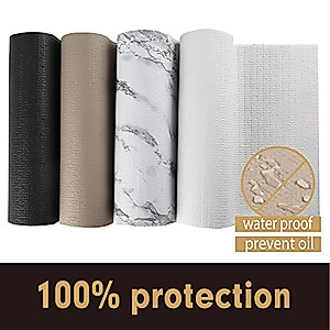 Premium Drawer and Shelf Liner for Cabinet, Non Adhesive Liner for Kitchen, Strong Grip Non Slip Shelf Liners for Kitchen Cabinets, Storage, Drawers, Shelves, Kitchenware and Tableware, Beige