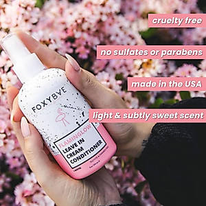 FoxyBae Leave In Conditioner Spray - with Biotin - Hair Detangler for Dryness & Damage - Hydrating, Conditioning, Detangling - Flaminglow - 8 Fl Oz