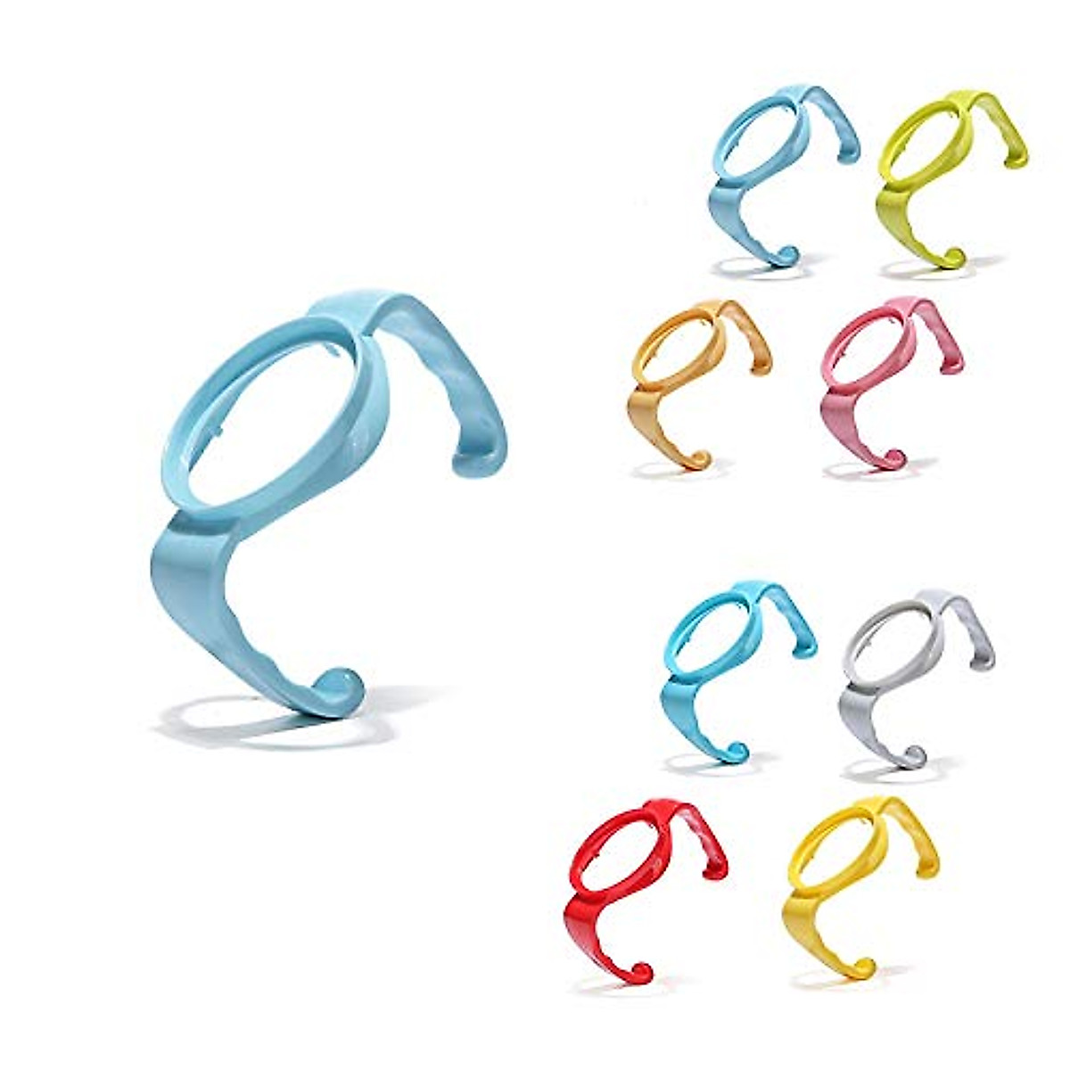 Bottle Handles Grips Compatible with Pigeon 2nd Generation Silicone Coating Nursing Bottle, Pack of 2, Color may be vary (Not for Pigeon 3rd Bottle)