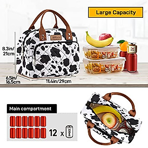 Buringer HOMESPON Lunch Bag for Woman Man Insulated Lunch Box Tote Bag for Work Picnic or Travel