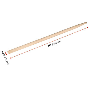 SINJEUN 24 Pairs 5A Drum Sticks, Classic Maple Wood Drum Sticks, 5A Wood Tip Drumstick for Beginners, Students and Adults