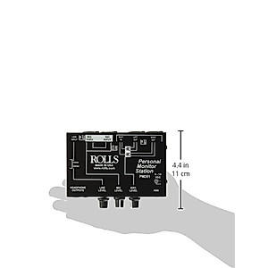 Rolls PM351 Personal Monitor Station,Black