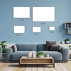 Math Teaches Us How To Persevere Make Connections Think Framed Canvas - Unframed Poster - Math Canvas - Math Posters - Art Classroom Decorations School - Gifts For Math Students