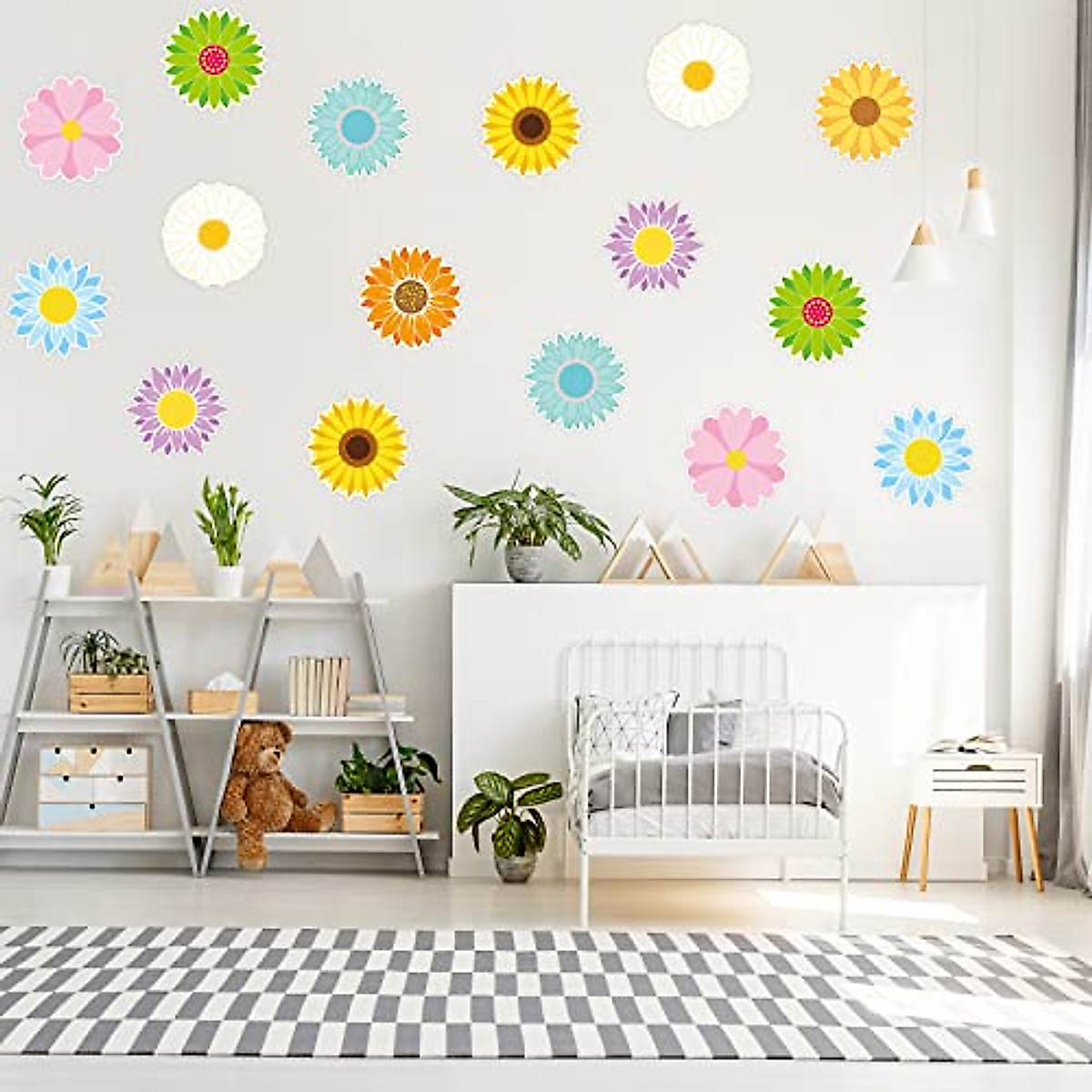54pcs Sunflower Cutouts Summer Cut-Outs Flower Bulletin Board Decoration for Party Classroom Home