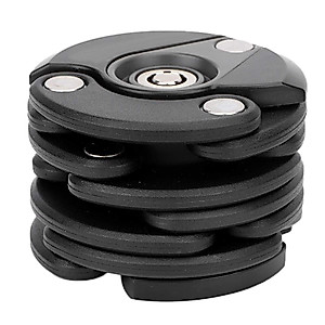 EVTSCAN Anti Theft Hamburg Bicycle Folding Lock Collapsible Metal Chain Cable Safety Lock with 3 Keys for Electric Bike & Mountain Bike