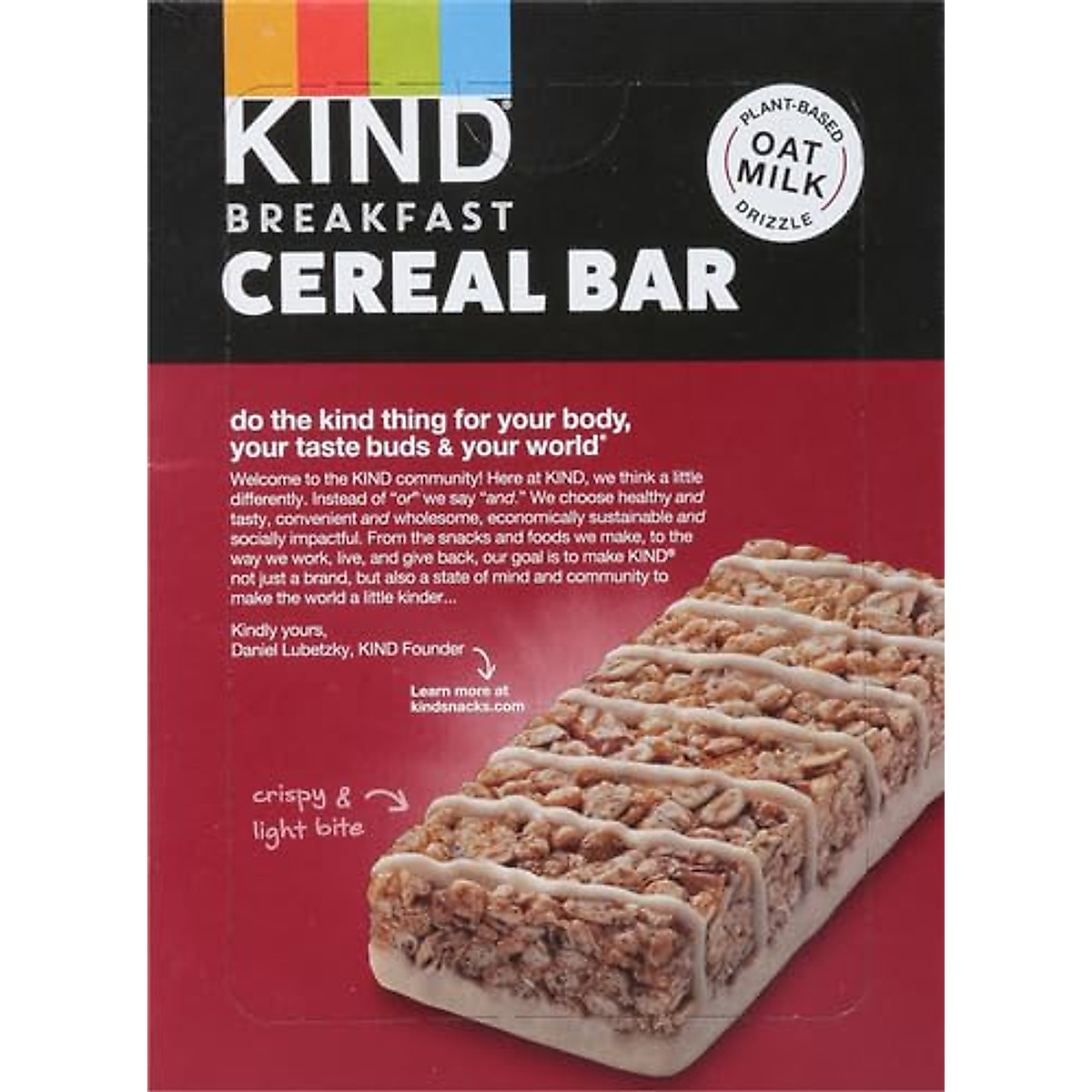 KIND Breakfast Cereal Bars, Gluten Free Snacks, Cinnamon with Almonds, 9.3oz Box (6 Bars)
