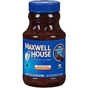 Maxwell House Original Medium Roast Instant Coffee (12 oz Jars, Pack of 12)