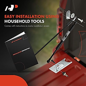 A-Premium Tailgate Assist Lift Supports Shock Struts Compatible with Dodge Ram 1500 2009-2010, Ram 2500/Ram 3500 2010 & Ram 1500 2011-2018, 1500 Classic 2019-2022, 2500/3500 2011-2022