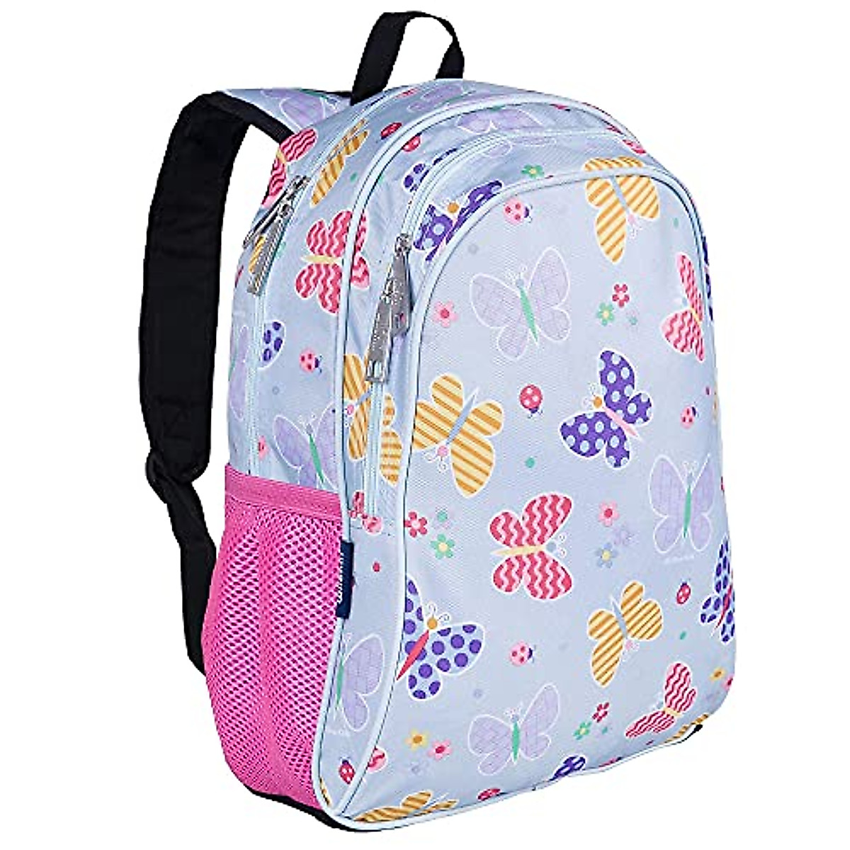 Wildkin 15 Inch Kids Backpack Bundle with Lunch Bag (Butterfly Garden)