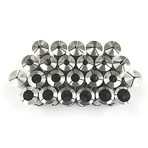 HHIP 3903-0016 24 Pieces 5C Round Collet Set, 3-26MM by 1MM