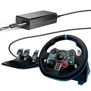 CASIMY 24V 2.7A AC Adapter Charger Compatible with Logitech G25 G27 G29 G920 G940 Driving Force GT Racing Wheel APD DA-42H24 AD10110LF 190211-0010 190211-A030 ADP-18L R33030 PS3 Xbox 360 Power Supply