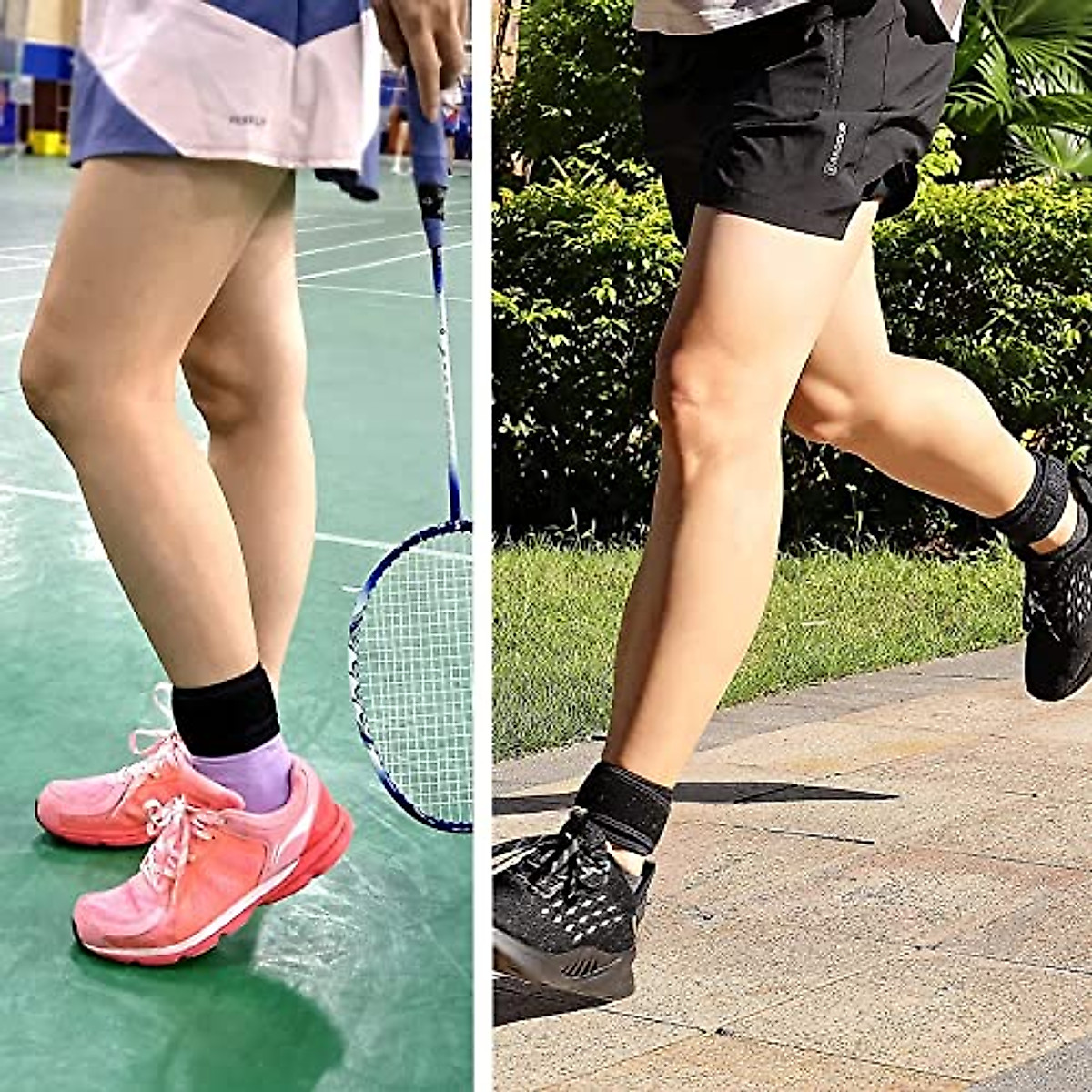 Vigorwise Achilles Tendonitis Brace, 1Pcs Adjustable Achilles Strap for Men Women, Breathable Ankle Brace for Achilles Pain, Running, Cycling, Hiking, Sports