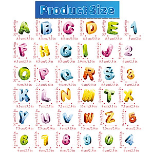 Alphabet Wall Decals ABC Stickers Learning Wall Decor for Kids Room Daycare Classroom Playroom Baby Nursery Decorations