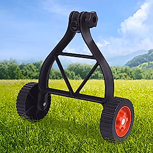 FEBUD Universal String Trimmer Wheel for Cordless Grass Eater, Adjustable Support Auxiliary Wacker Attachment