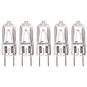 Anyray (5-Pack) G8 Lighting Halogen Bulbs, JCD Type, G8 Base, 120V 50W, Set of 5