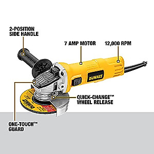 DEWALT Angle Grinder, One-Touch Guard, 4-1/2 -Inch (DWE4011)