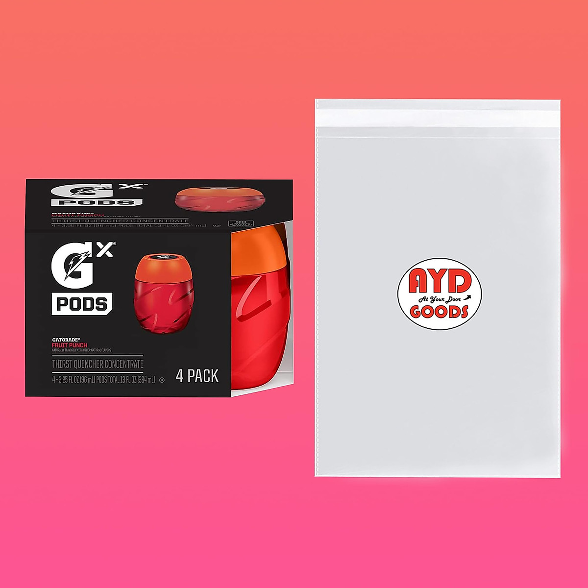 Gatorade Gx Pods, Fruit Punch, 4 Counts of Gatorade Pods for Gatorade Gx Water Bottle, Makes 30 Fl. Oz.