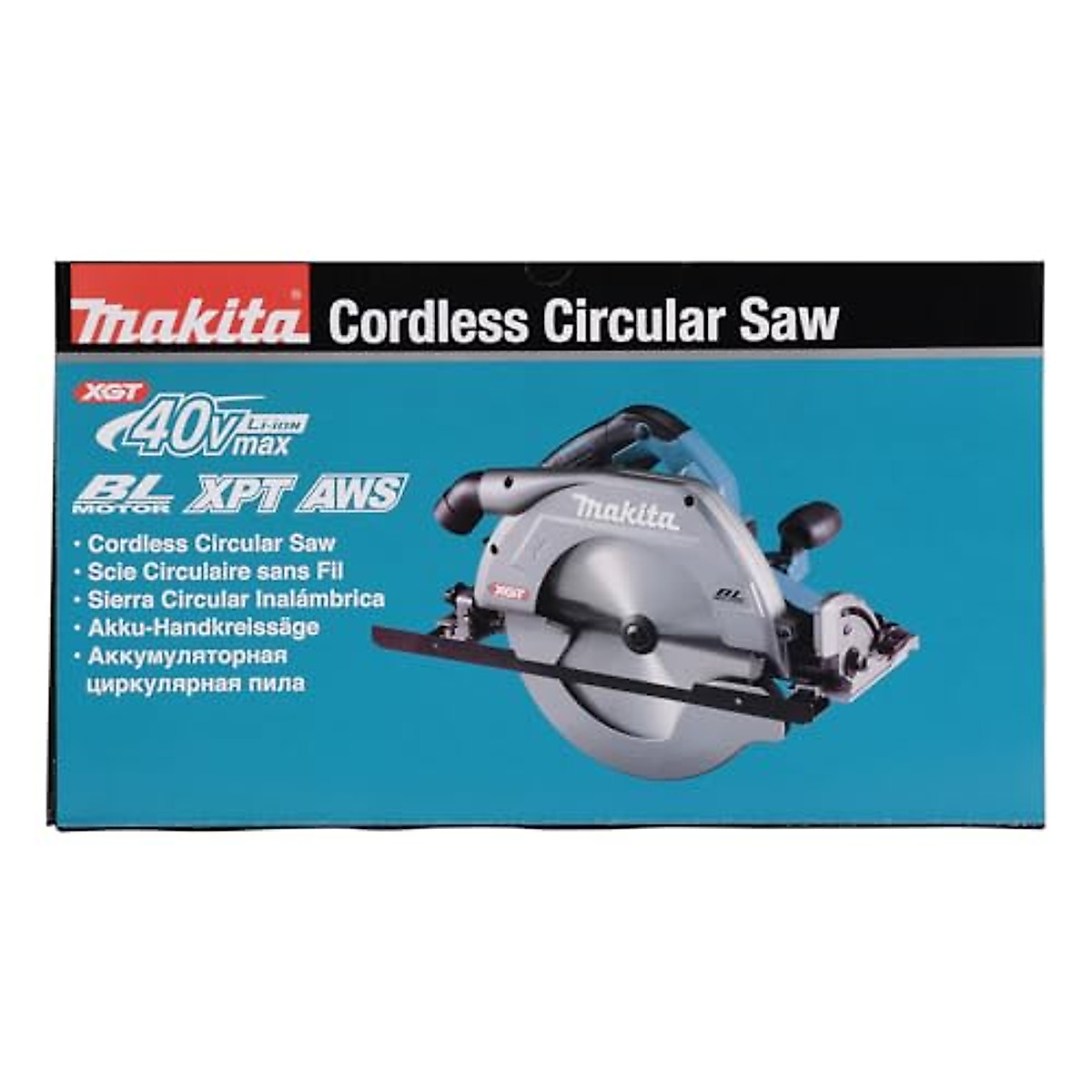 Makita HS011GZ 10.2 inch (260 mm) Rechargeable Circular Saw, 40 V Max, Battery and Charger Sold Separately, Blue