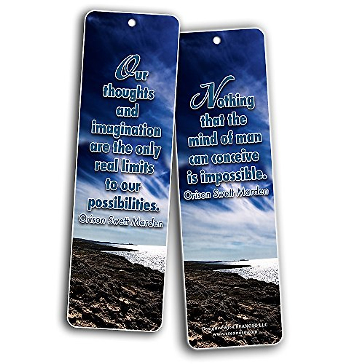 Creanoso Inspirational and Motivational Sayings Book Reading Bookmarks (30-Pack) – Essential Inspiring Reading Collection Pack for Men, Women, Adults, Book Lovers, Bookworms