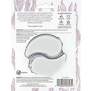 Burt's Bees Renewing Hydrogel Eye Mask, 6 Count