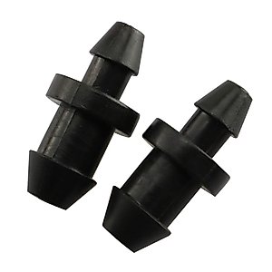 JCBIZ 60pcs Black Color Multifunctional Plug Drip Irrigation Tube End Closure 19mm Length for Garden Irrigation