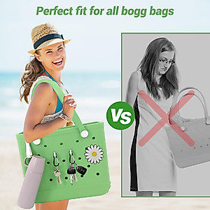 artgeeker Bogg Bag Accessories, Beach Bag Accessories with Two Styles of Hooks, Key Holder for Bogg Bag Hanging Keys, Sunglasses, Headphones and Other Small Items