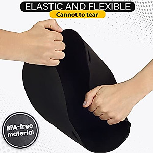 Reusable Silicone Slow Cooker Liners for 7-8 Quart Crock Pot - Easy Clean Oval Shape Silicone Crockpot Reusable Inserts With Lift Handle, Leakproof, Dishwasher Safe