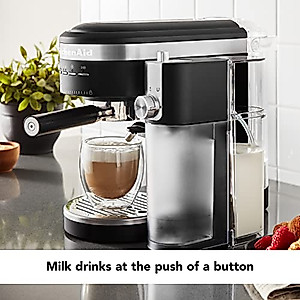 KitchenAid Semi-Automatic Espresso Machine and Automatic Milk Frother Attachment - KES6404