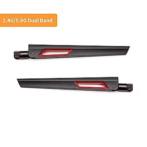 CORONIR 8DBi Wireless Router Antenna Comptible withASUS AC68U AC88U AC66U with RP-SMA Interface for 2.4G/5G Dual-Frequency Wireless Route-2Pack