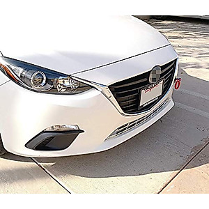 iJDMTOY Red Track Racing Style Tow Hook Ring Compatible With 2014-up Mazda3 Mazda6, 2013-up Mazda CX-5 & 2016-up Mazda MX-5, Made of Lightweight Aluminum