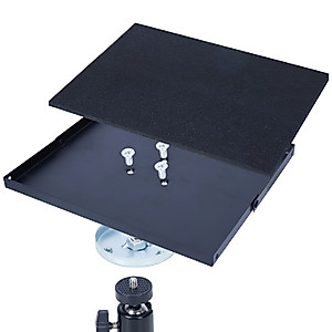 Projector Tray - Platform Holder for 1/4" to 3/8" Screw Tripod Stand Mount