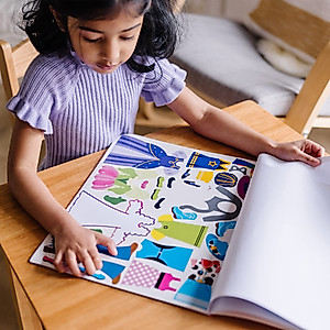 Melissa & Doug Reusable Sticker Pads Set: Fairies, Princess Castle, Play House, Dress-Up - 680+ Stickers