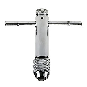 Rannb Ratchet Tap Wrench Adjustable T-Handle Tap Wrench Capacity Range M5-M12