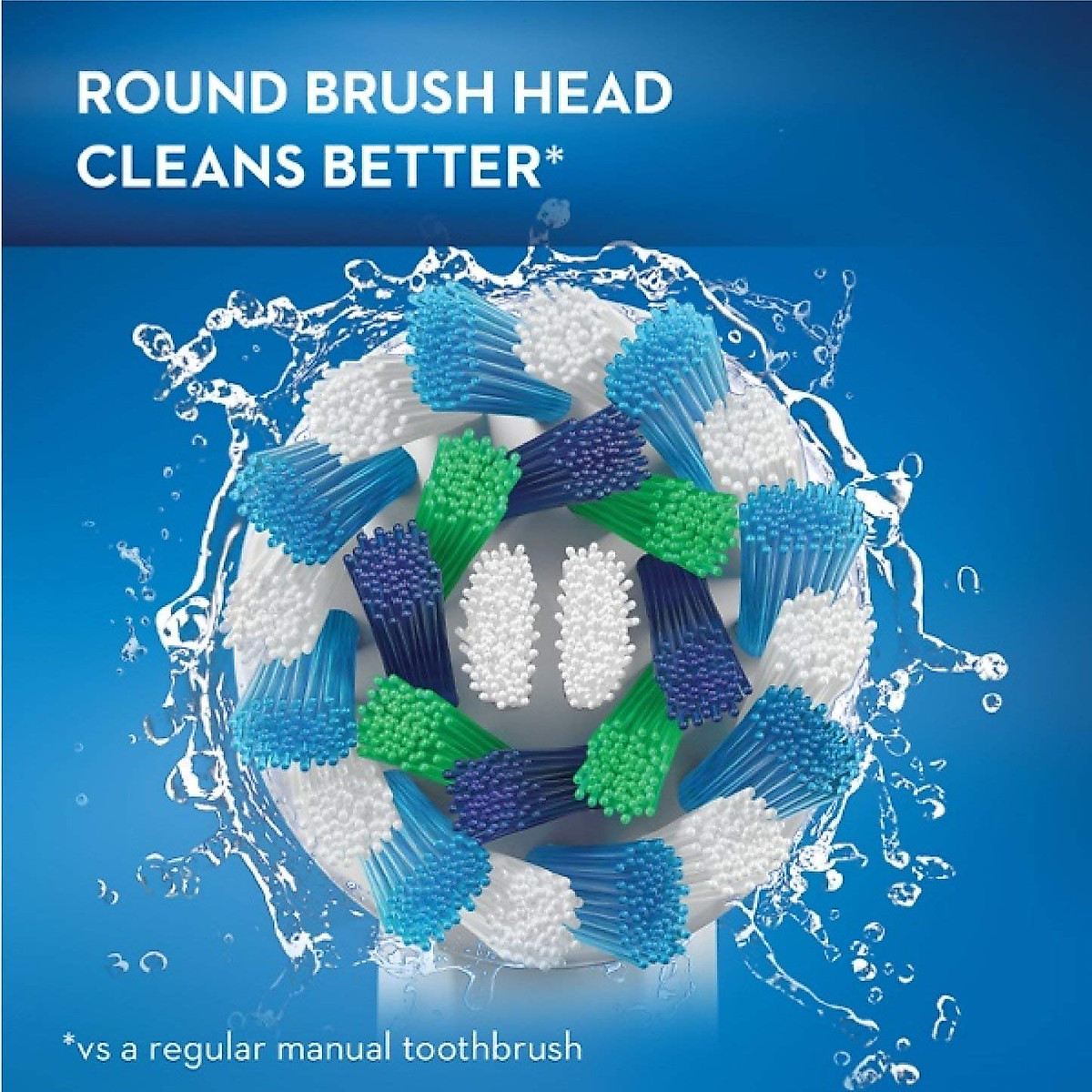 Oral-B Smart 1500 Power Rechargeable Electric Tooth-Brush (Packaging May Vary) with 3 FlossAction Replacement Brush Heads