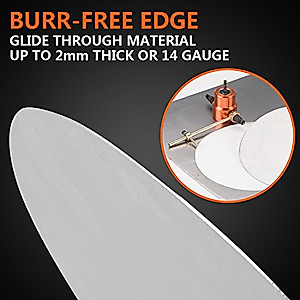 Dicfeos Double Head Sheet Metal Cutter, Versatile Nibbler Drill Attachment for Straight Curve and Circle Cutting, Maximum 14 Gauge Steel, Perfect for Home DIY and Car Repair