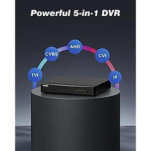 ANNKE 8CH Security Camera System, 3K Lite Surveillance DVR with 4 x 1080P Wired CCTV IP66 Cameras with Full Color Night Vision, AI Human/Vehicle Detection, Remote Access, 1TB Hard Drive