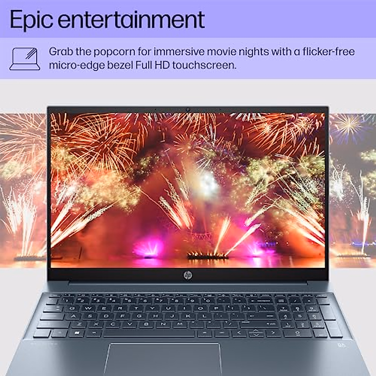 HP 2023 Pavilion Laptop, 15.6" FHD Touchscreen Display, Intel Core i7-1355U Processor, NVIDIA GeForce MX550, 32GB RAM, 1TB SSD, Wi-Fi 6, HDMI, Webcam, Backlit KB, Windows 11 Home, Blue