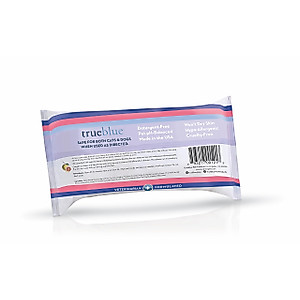 TrueBlue Super Fresh Body and Paw Wipes for Dogs and Puppies - Clean Dirty Paws and for deodorizing - Extra Large, Non-Toxic - 8"x7" - 100 Count