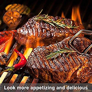 Uniflasy 15 Inch Cast Iron Grill Cooking Grid Grate for Weber Old Spirit 200 Series, Spirit E/S 200 & 210 with Side Control Panel, Spirit 500, Genesis Silver A, for Weber 7522 7523 7521 65904 65905