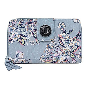 Vera Bradley Ultralight RFID Turnlock Wallet, Cherry Blossoms