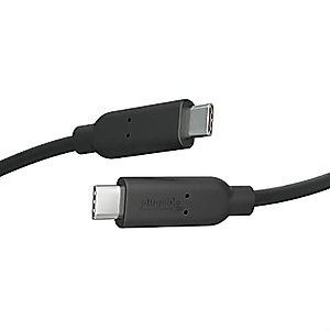 Plugable 10Gbps USB C to USB C Cable, 3.3 feet (1 Meter), 5A, USB-IF Certified, USB 3.1 Gen 2 Type-C