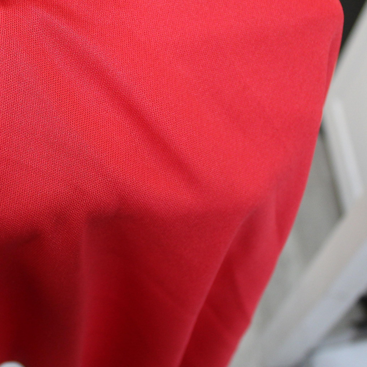 Texco Inc 60" Wide 100% Polyester Interlock Lining – Lightweight Knit Fabric by The Yard for Apparel, Clothing, Draperies, School Projects, Party Decorations, and DIY, Red #178 1 Yard